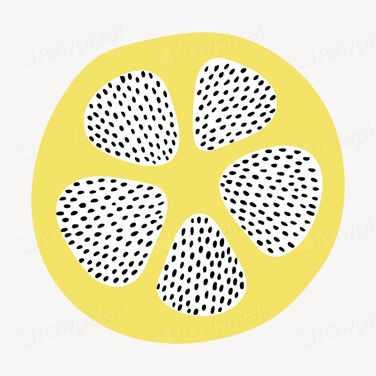 Lemon fruit sticker, aesthetic doodle | Premium Vector - rawpixel