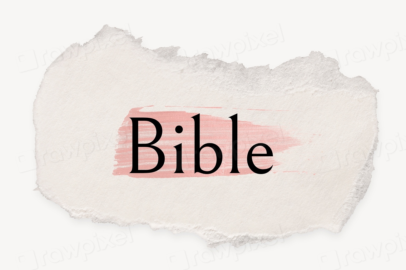 Bible word, ripped paper, pink | Free Photo - rawpixel