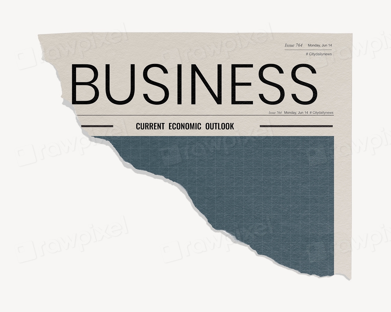 Ripped business newspaper, modern nameplate | Free Photo - rawpixel