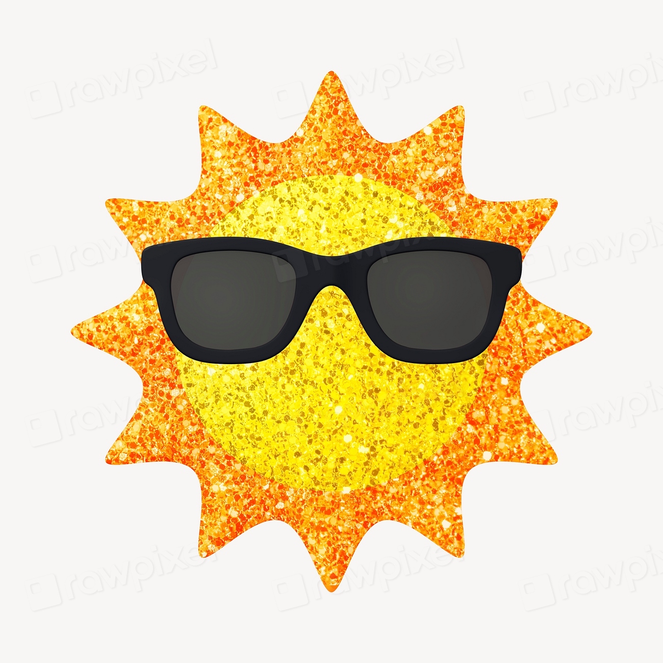 Cartoon sun collage element, 3D | Premium PSD - rawpixel