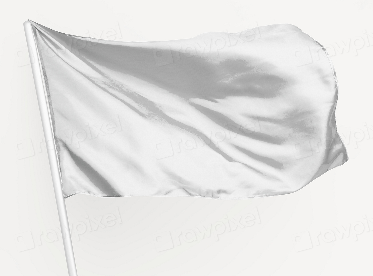 Waving white flag mockup psd | Premium PSD Mockup - rawpixel