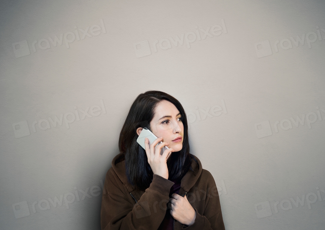 Woman using mobile phone calling | Free Photo - rawpixel