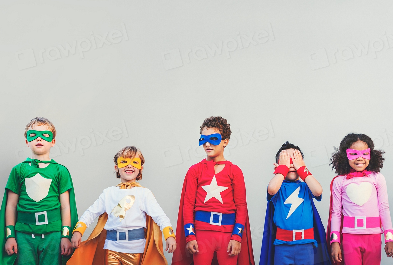 Superhero kids with superpowers | Free Photo - rawpixel