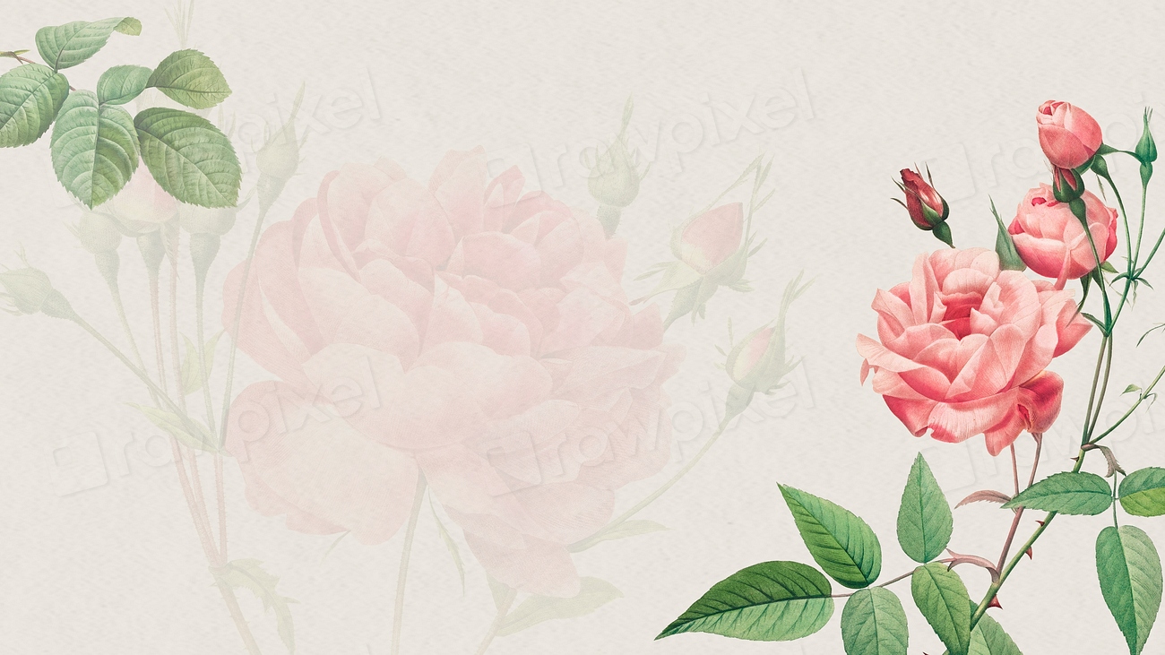 Vintage pink rose frame mockup | Premium PSD - rawpixel