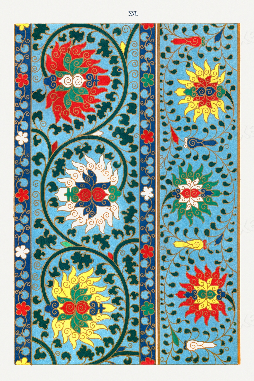 Flower pattern, Examples Chinese Ornament | Free Photo - rawpixel