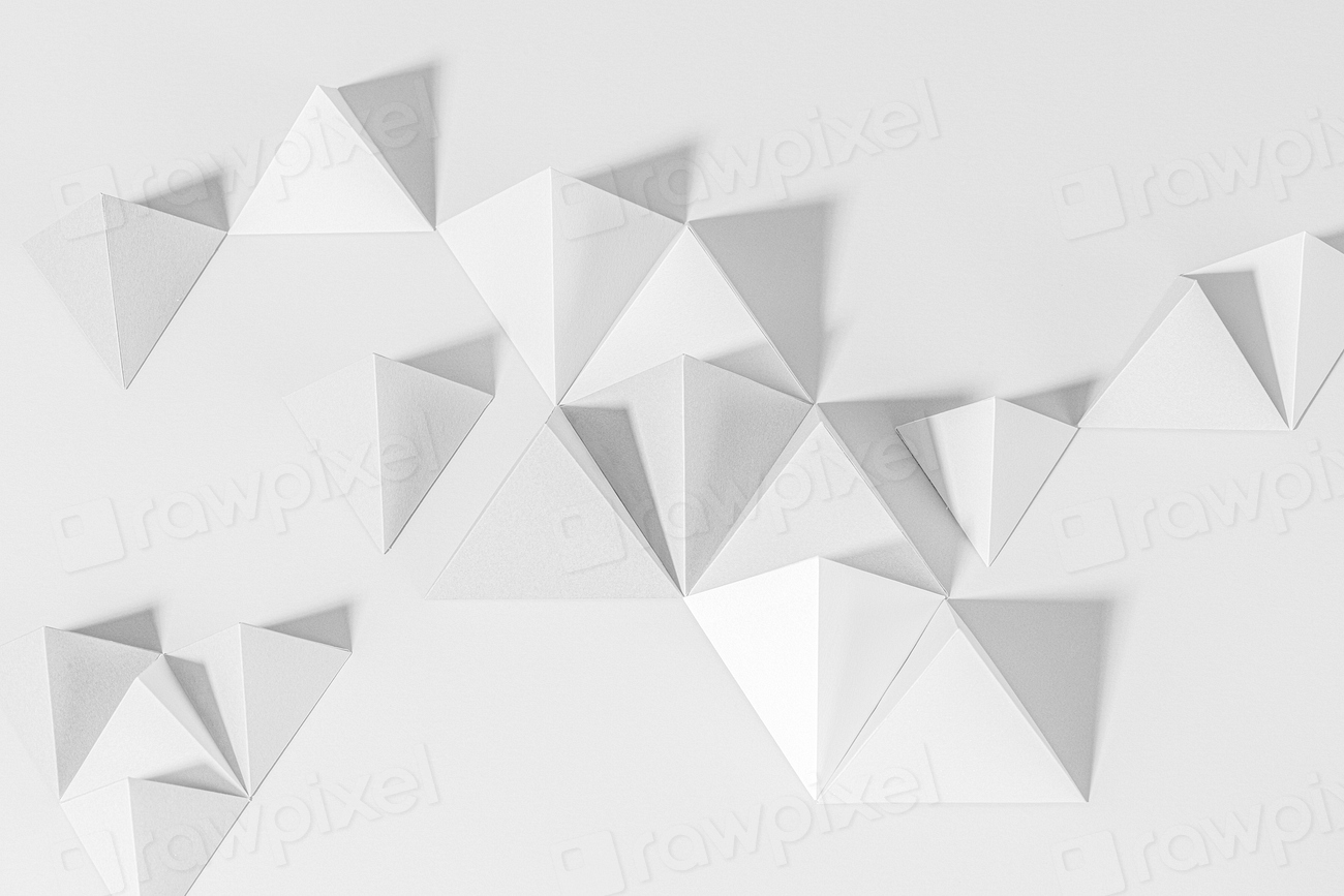 3D gray pyramid paper craft | Premium Photo - rawpixel