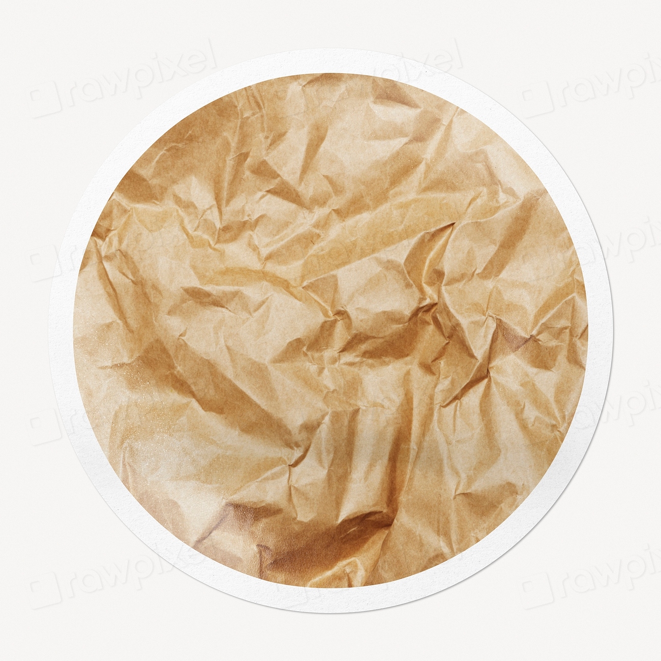 Crumpled paper circle frame, texture | Free Photo - rawpixel