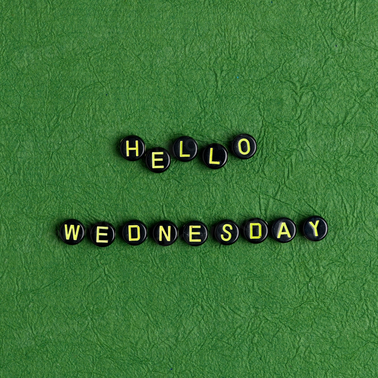 HELLO WEDNESDAY beads message typography | Free Photo - rawpixel
