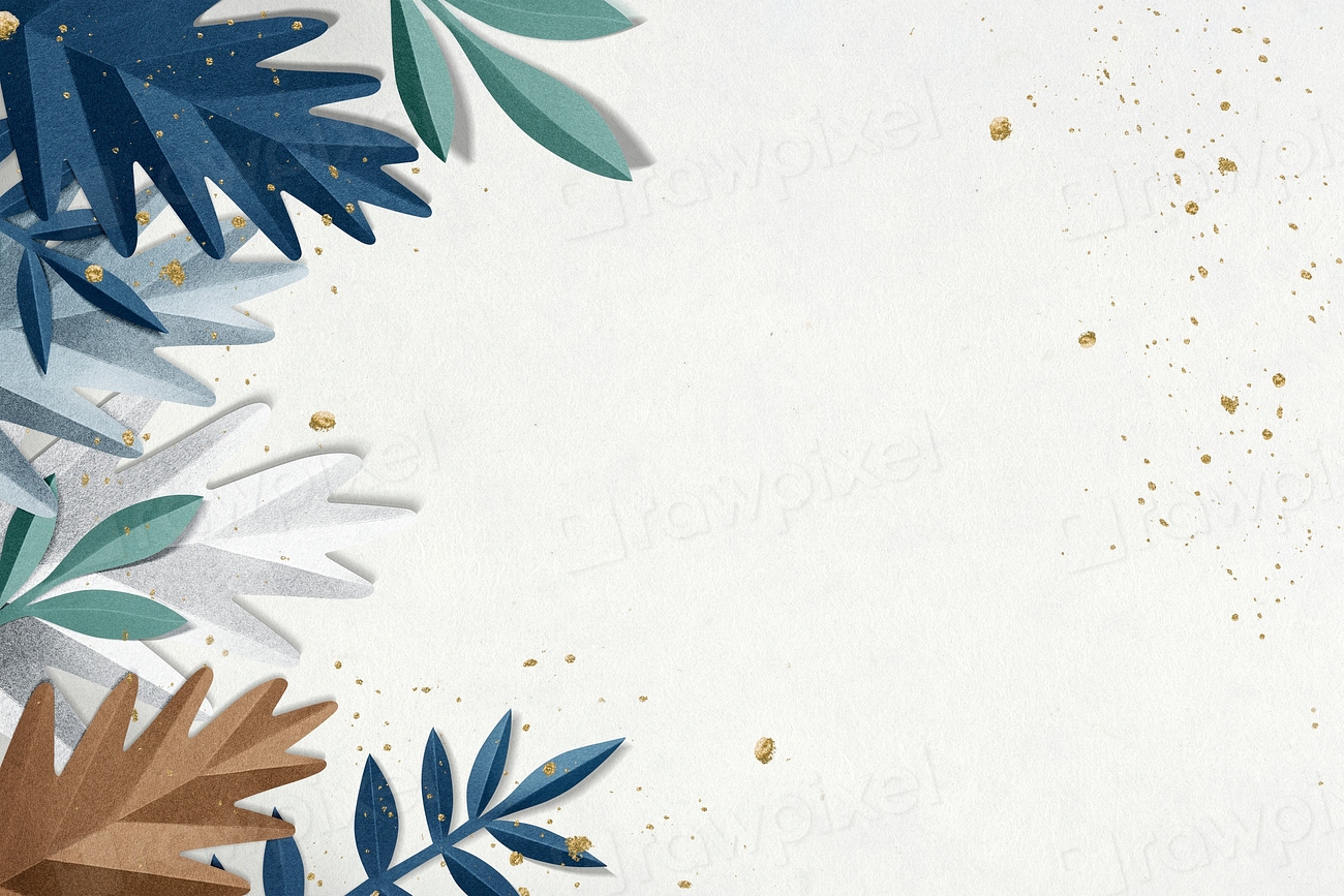 Paper craft leaf border psd | Premium PSD - rawpixel