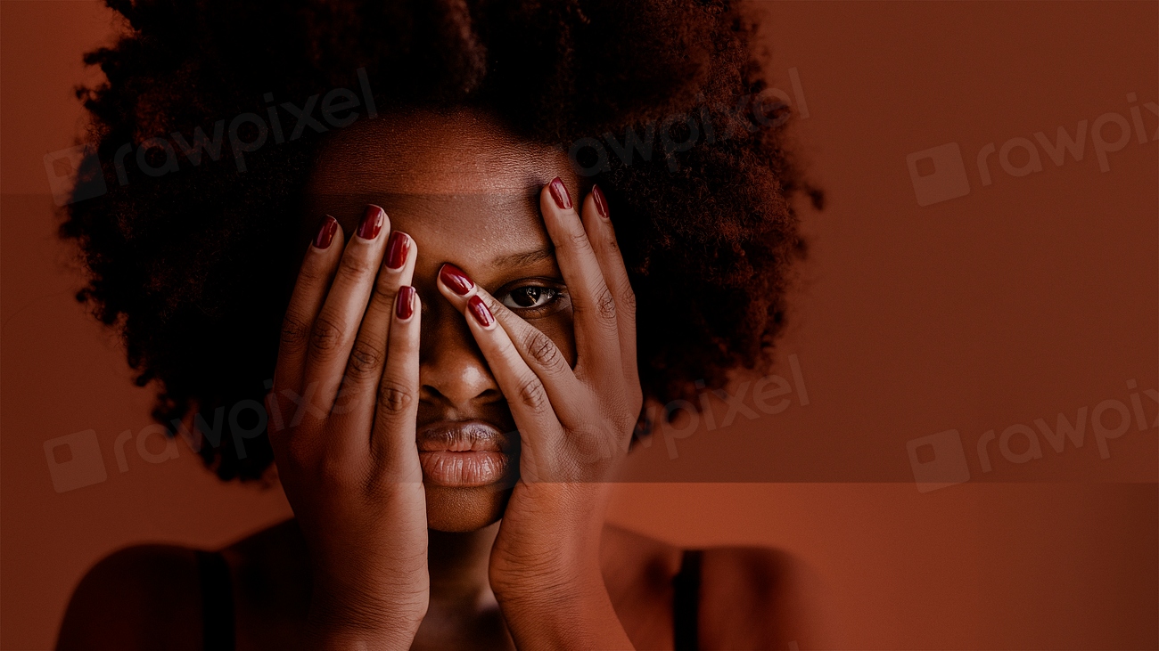 Black woman afro hair covering | Premium Photo - rawpixel