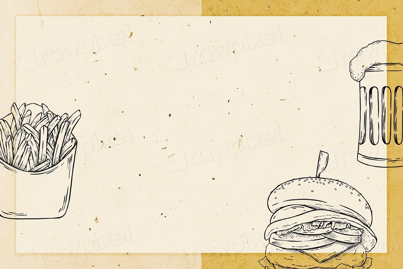 Rectangle fast food frame design | Premium PSD - rawpixel