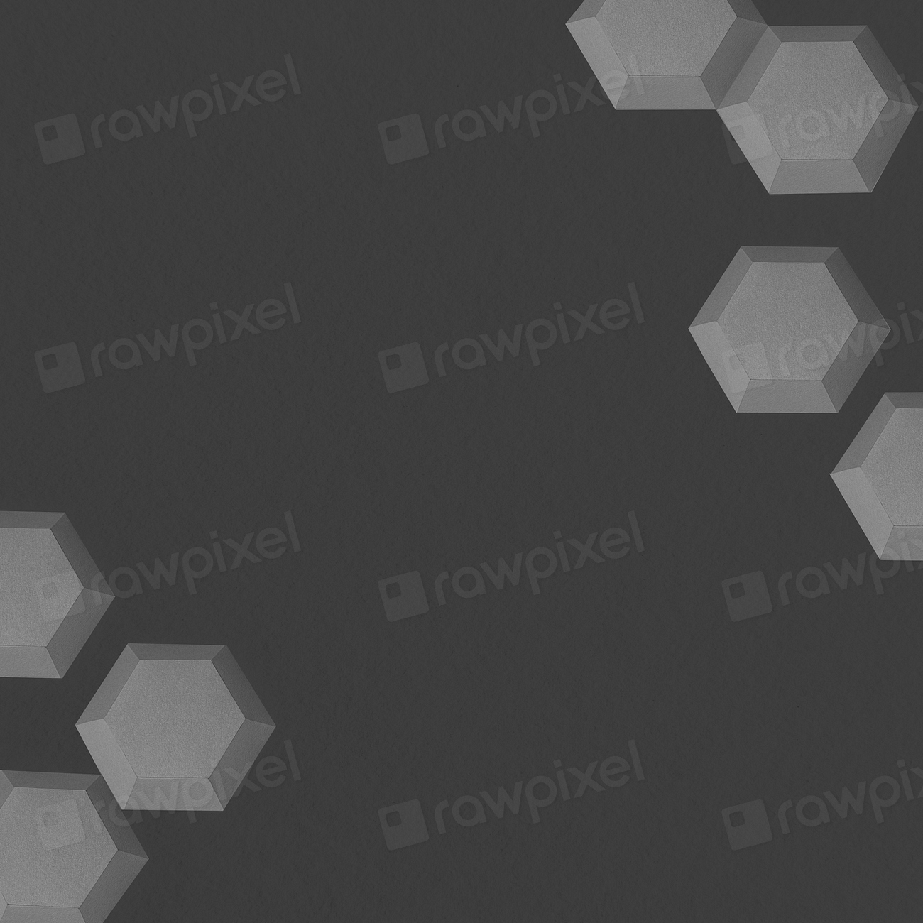 Gray paper craft hexagon patterned | Free Photo - rawpixel