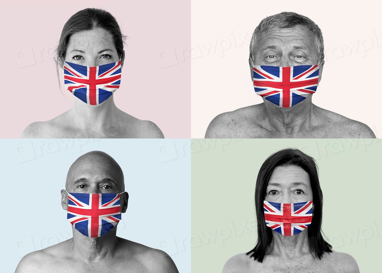 British people wearing face masks | Free Photo - rawpixel