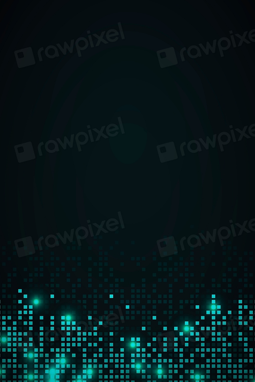 Teal abstract pixel pattern psd | Premium PSD - rawpixel