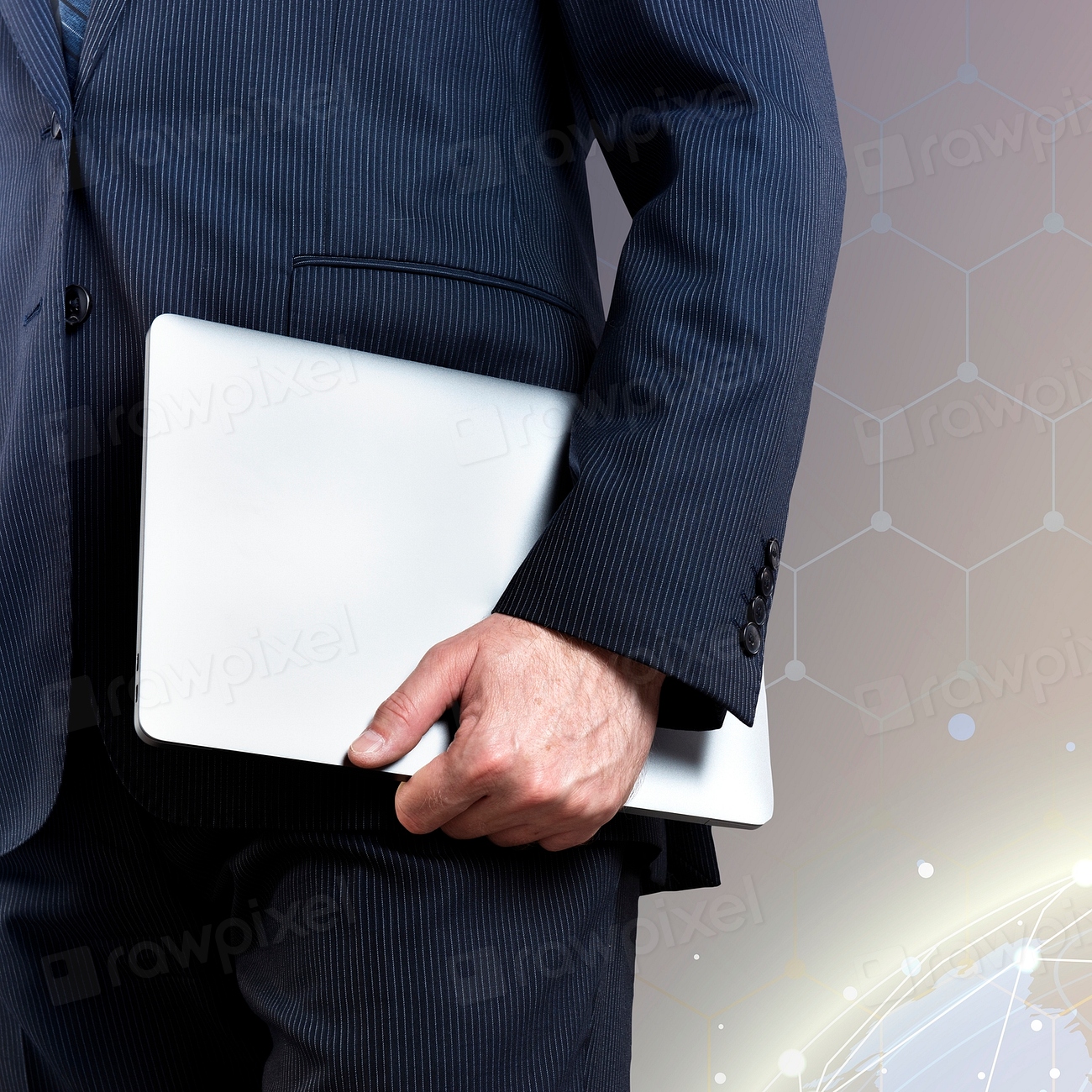 Formal businessman holding a laptop | Premium Photo - rawpixel