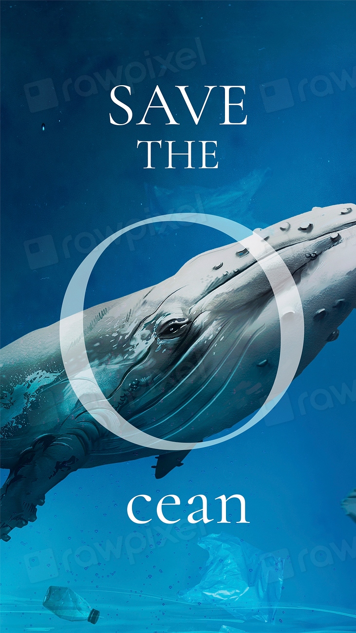 Save the ocean template vector | Premium Vector Template - rawpixel