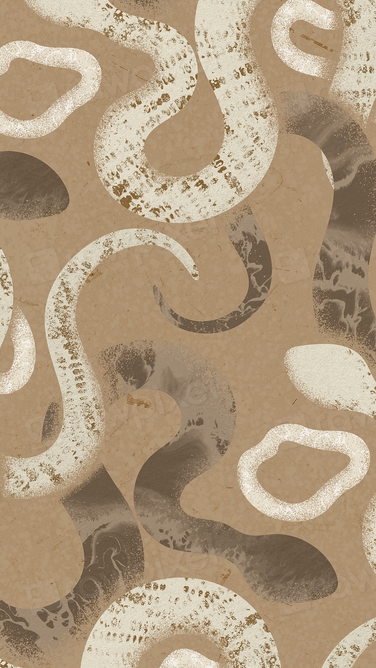Earthy snake pattern mobile wallpaper, | Premium Photo - rawpixel