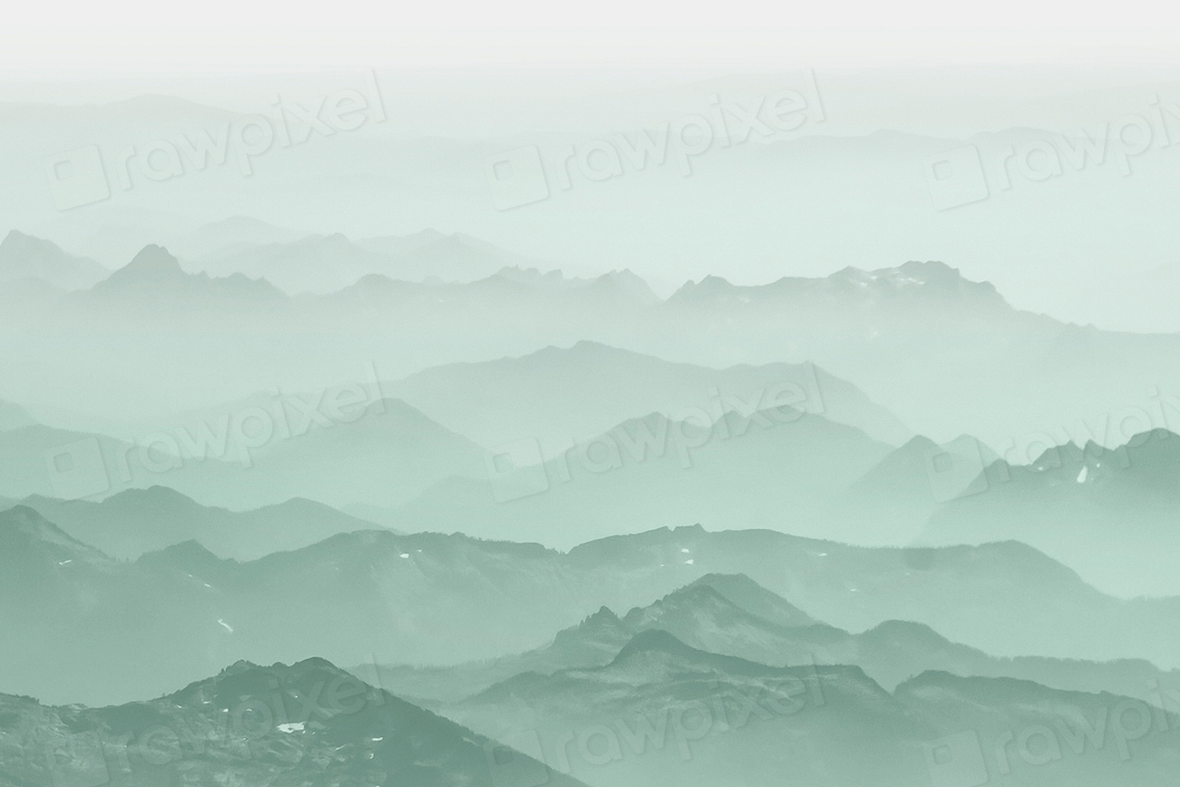 Green mountains background, misty landscape | Premium Photo - rawpixel