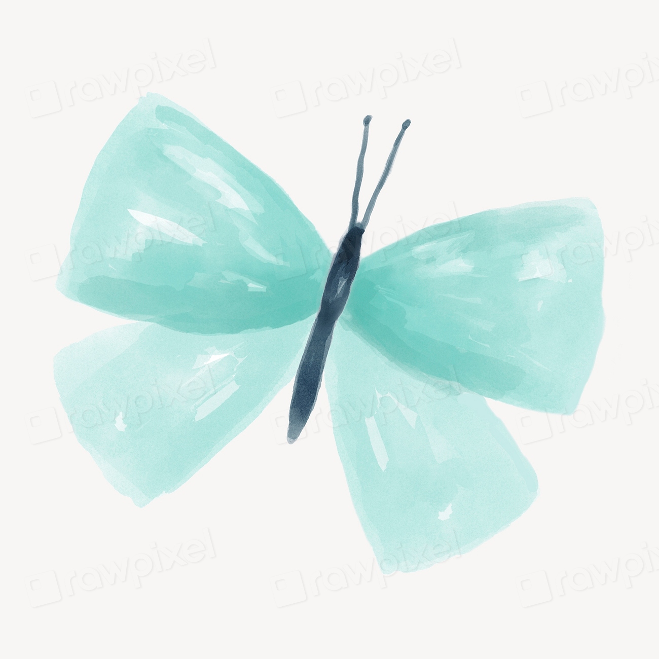 Green butterfly clipart, watercolor design | Premium PSD - rawpixel