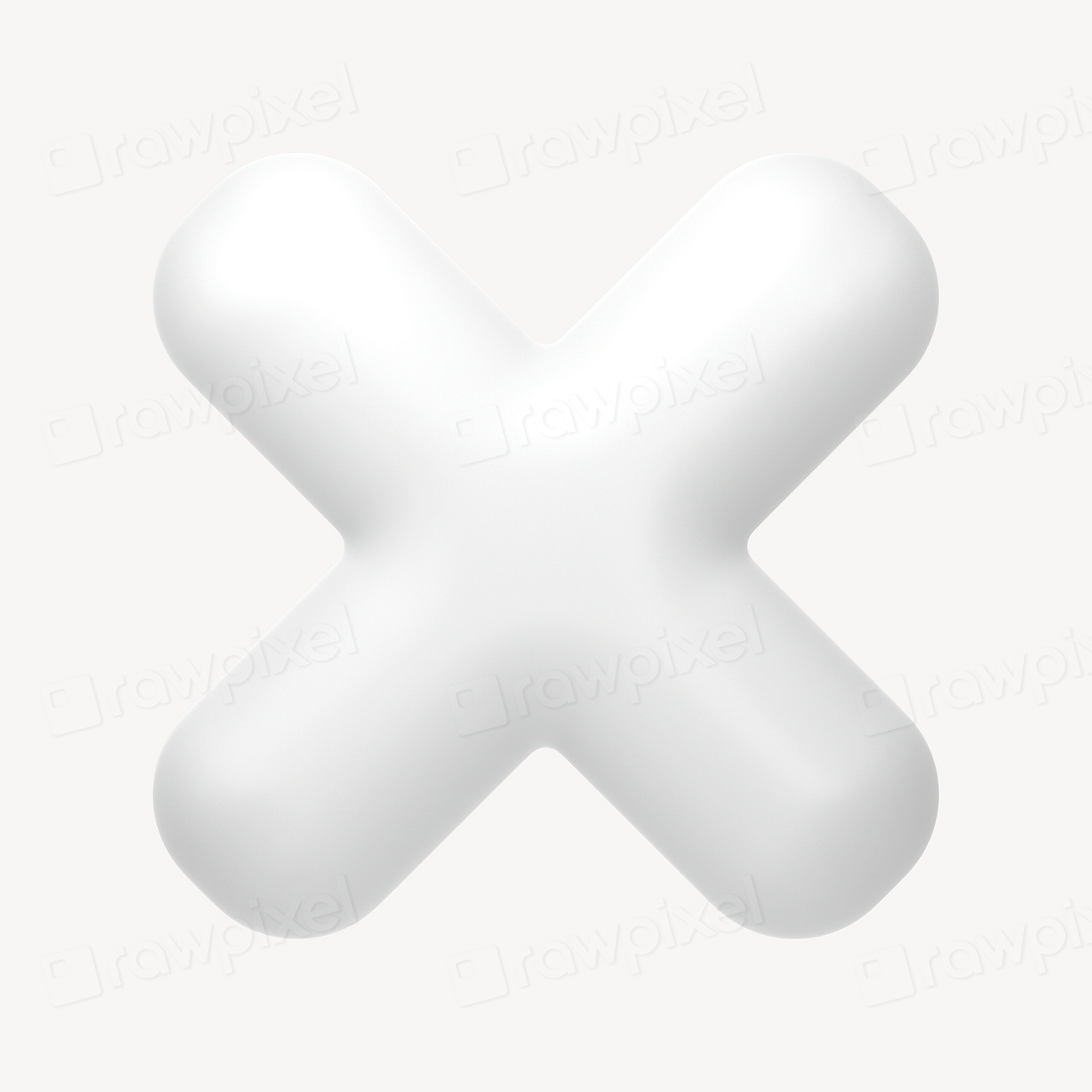 White X mark 3D icon | Premium PSD - rawpixel