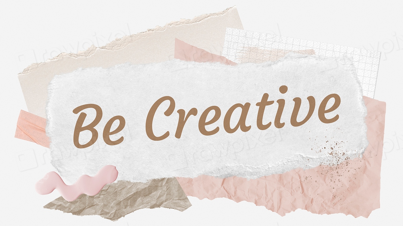 Be creative word typography, aesthetic | Free Photo - rawpixel