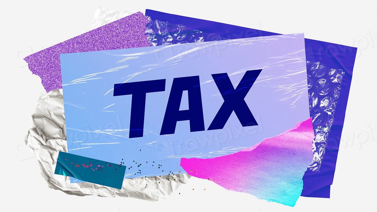 Tax word typography, aesthetic paper | Free Photo - rawpixel