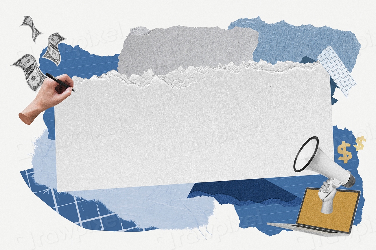 Aesthetic marketing frame background, blue | Free PSD - rawpixel