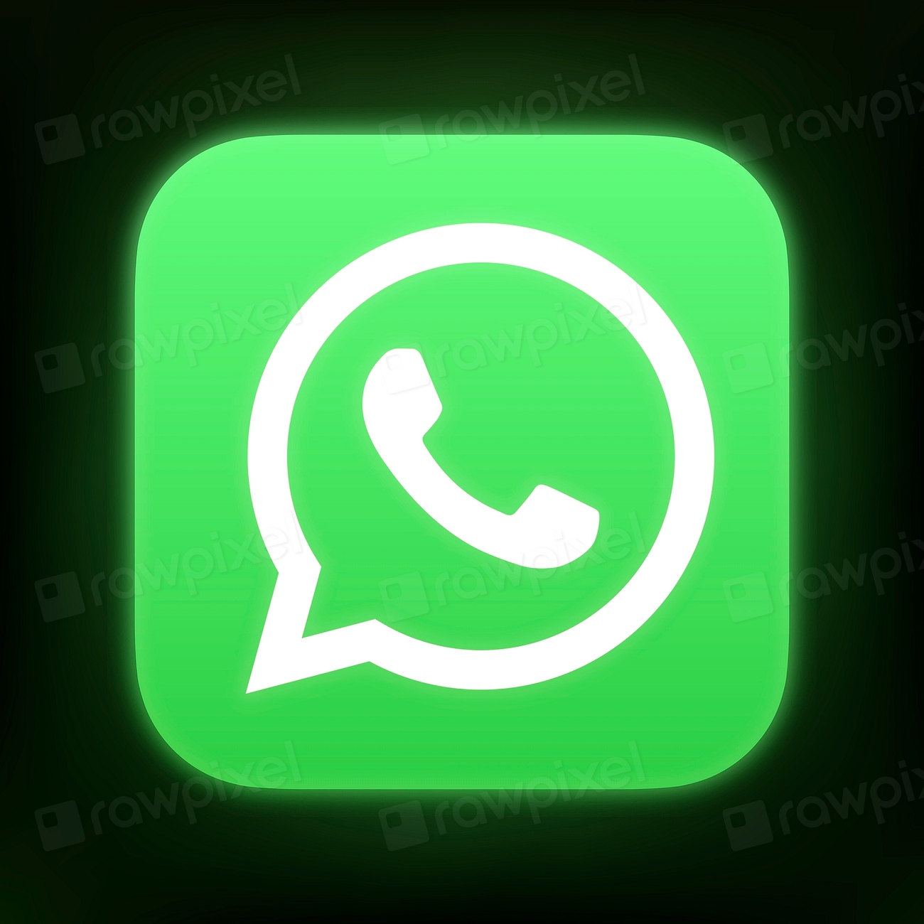 WhatsApp icon social media neon | Premium PSD - rawpixel
