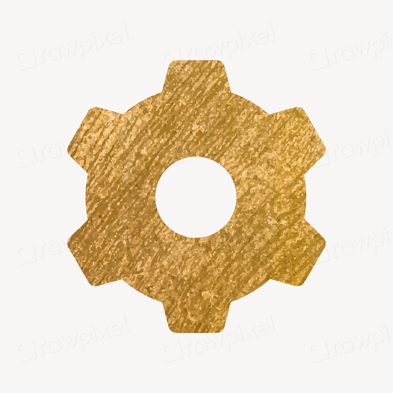 Cog, settings icon, gold illustration | Premium Vector - rawpixel