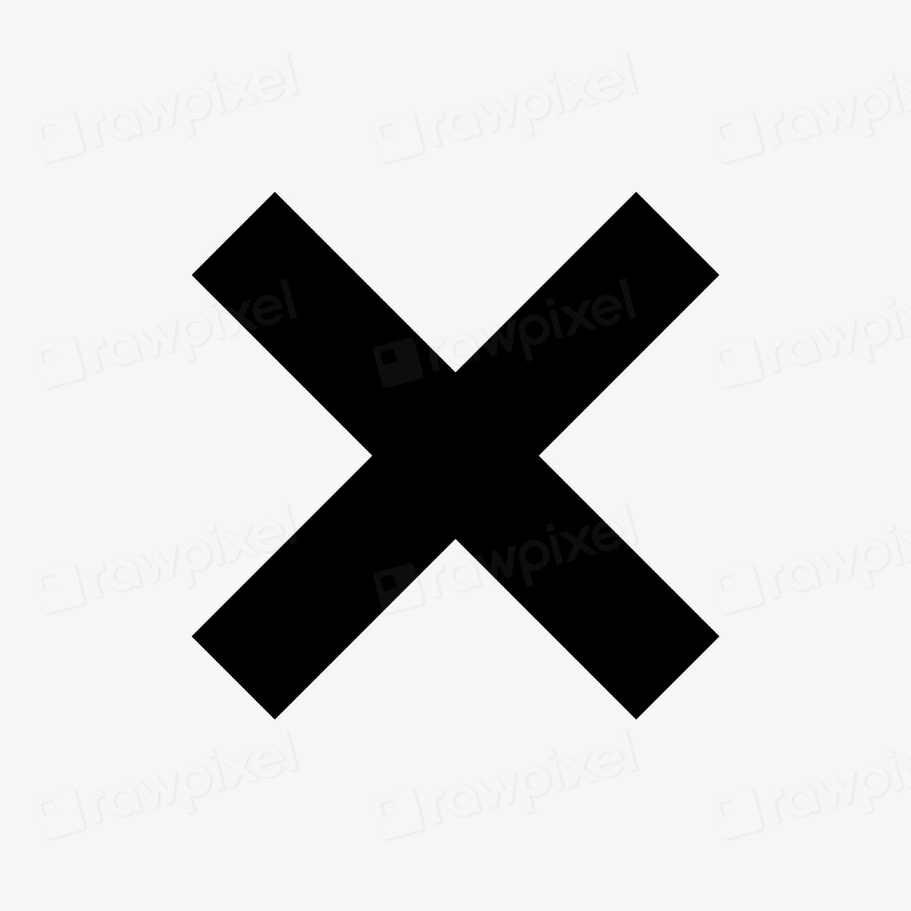 X mark icon, flat graphic | Premium Vector - rawpixel