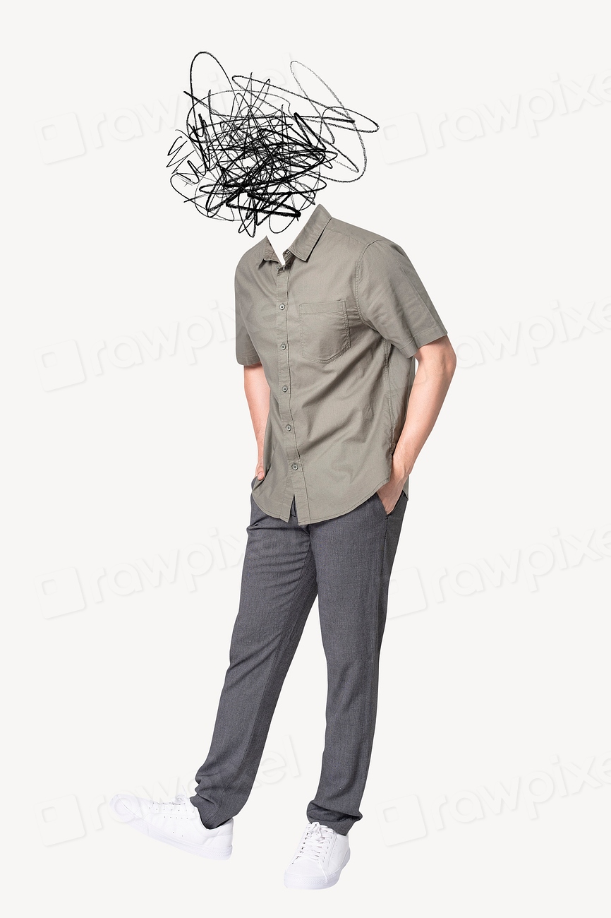 Scribble head man, depression, mental | Free Photo - rawpixel