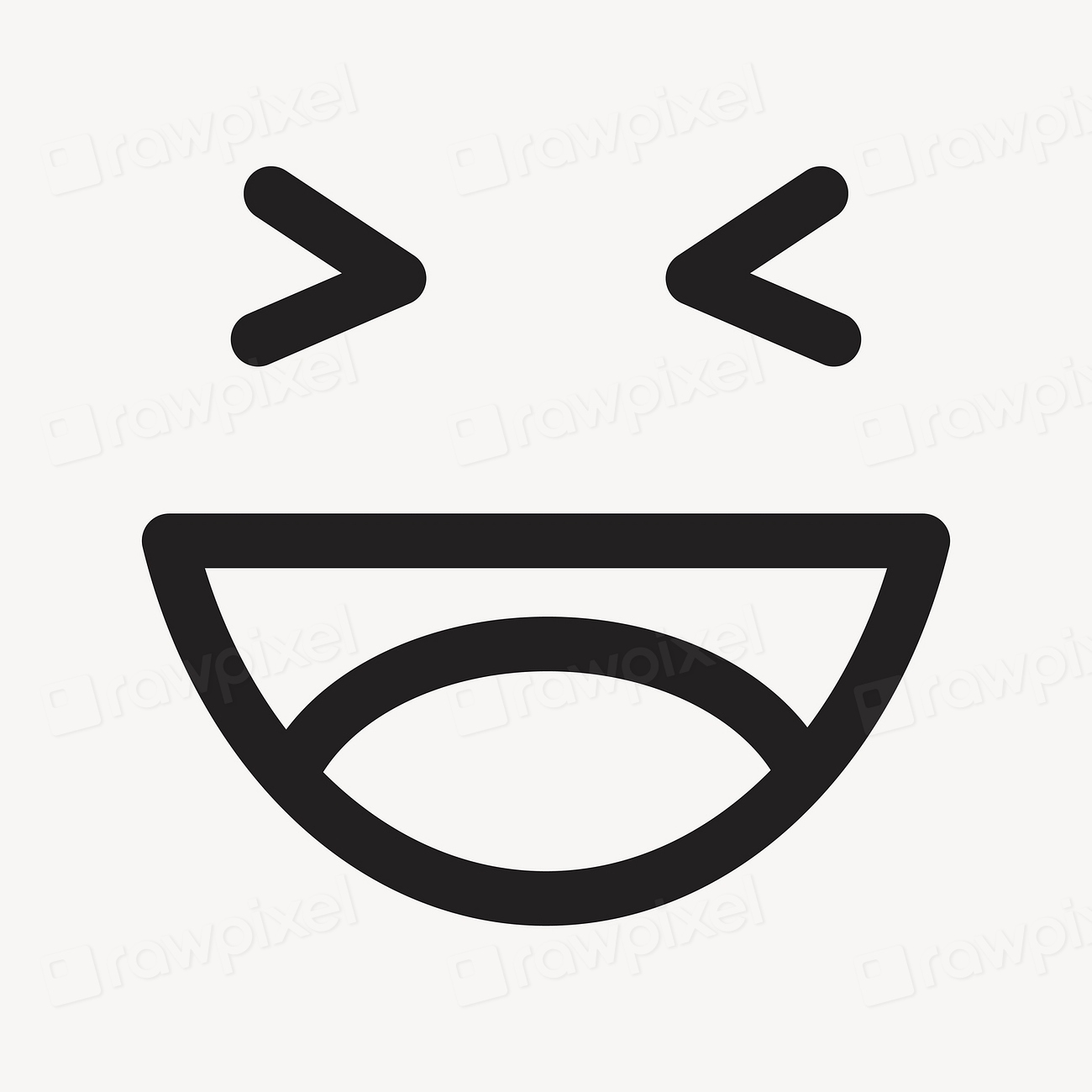 Grinning face emoticon sticker, cute | Premium Vector - rawpixel