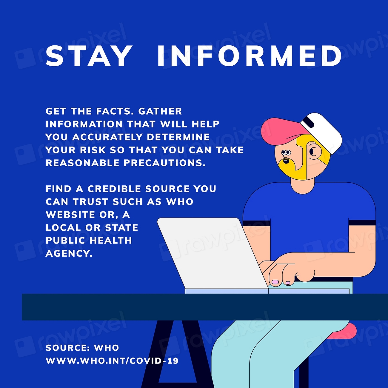 Stay informed and get the facts | Free Vector - rawpixel