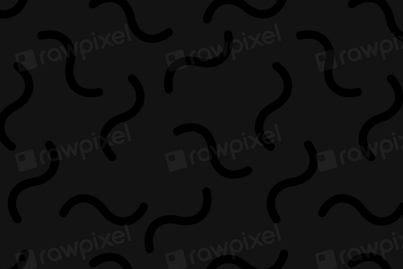 Black doodle pattern background vector | Premium Vector - rawpixel