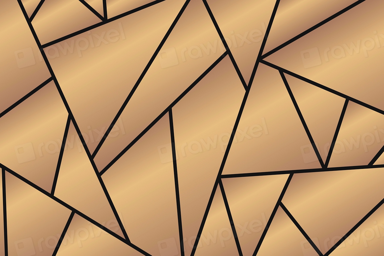 Gold geometric triangle pattern vector | Premium Vector - rawpixel