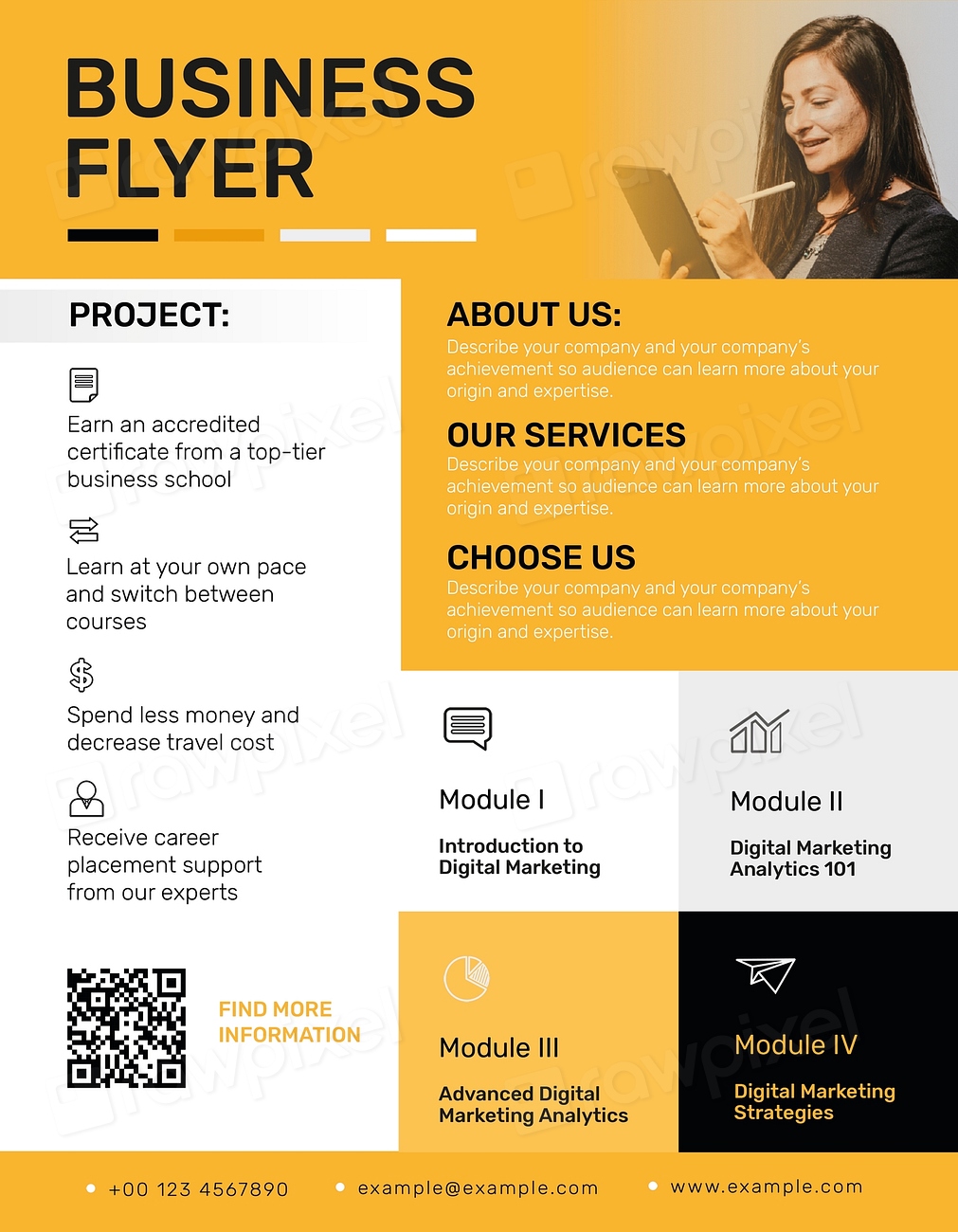 Editable business flyer template psd | Premium PSD Template - rawpixel