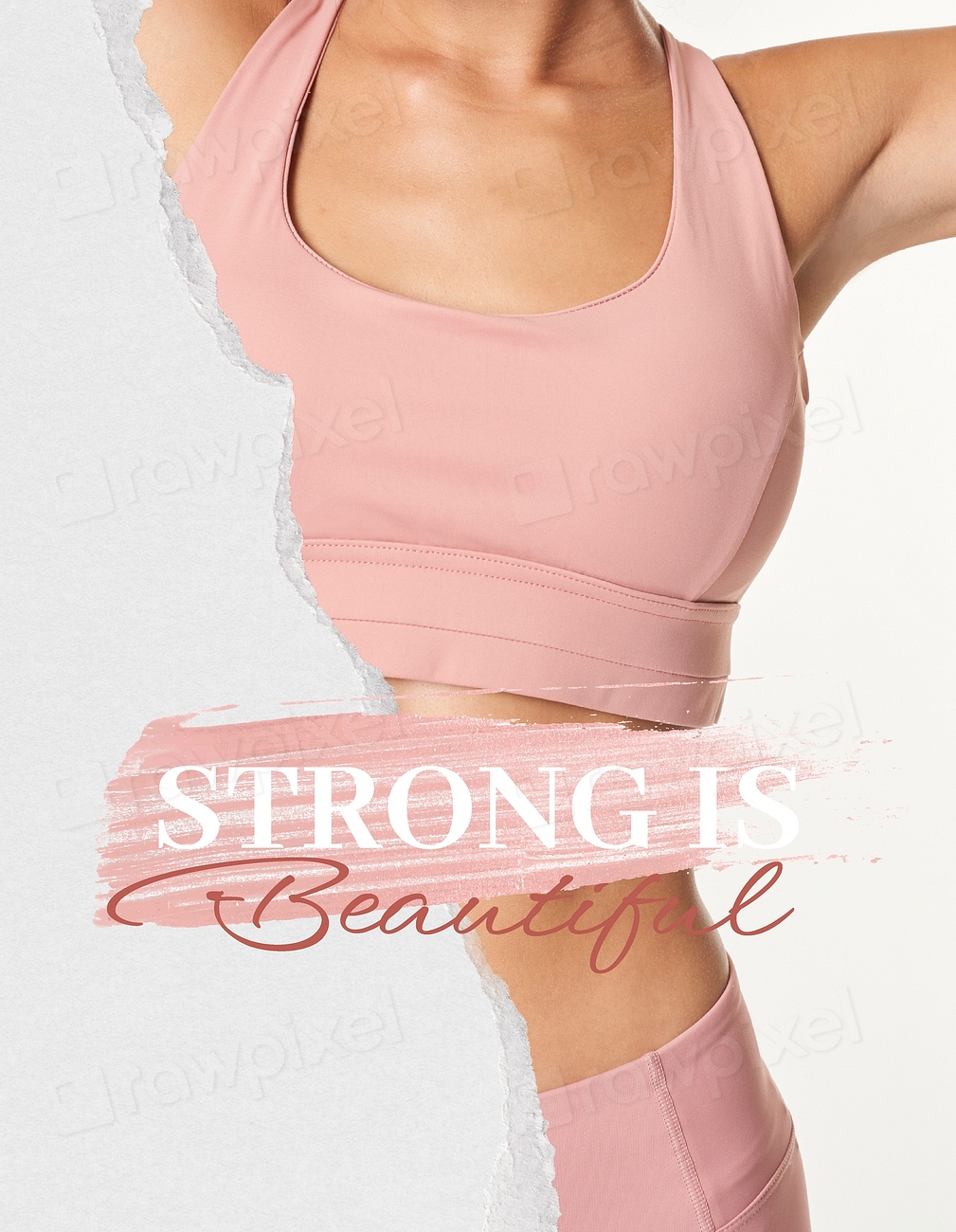 Strong is beautiful flyer template, | Premium PSD Template - rawpixel