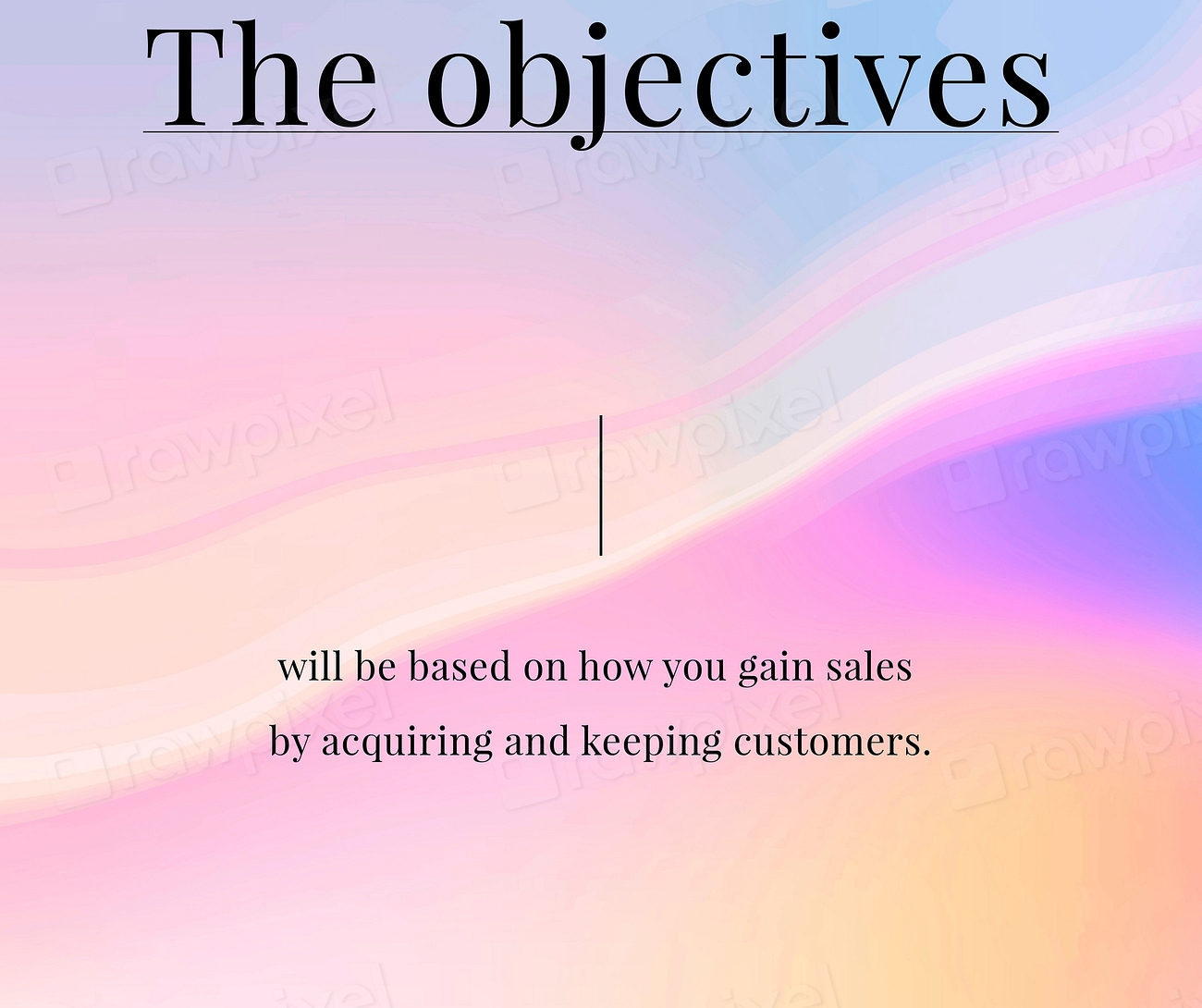 Marketing objectives pastel business template | Premium Vector - rawpixel