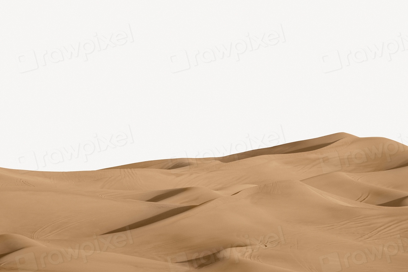 Sand dunes border collage element, | Premium PSD - rawpixel