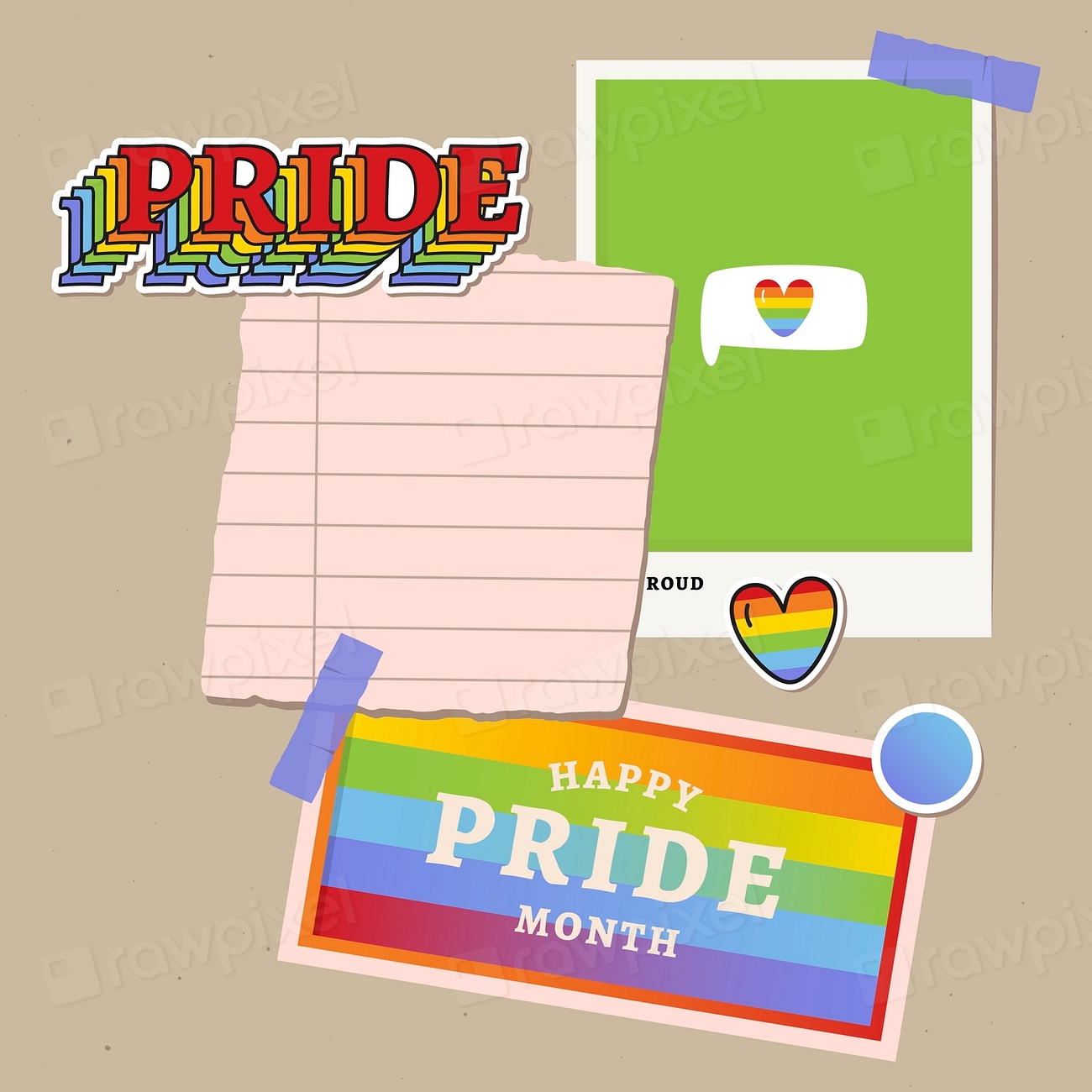 Support LGBTQ pride element vector | Premium Vector - rawpixel