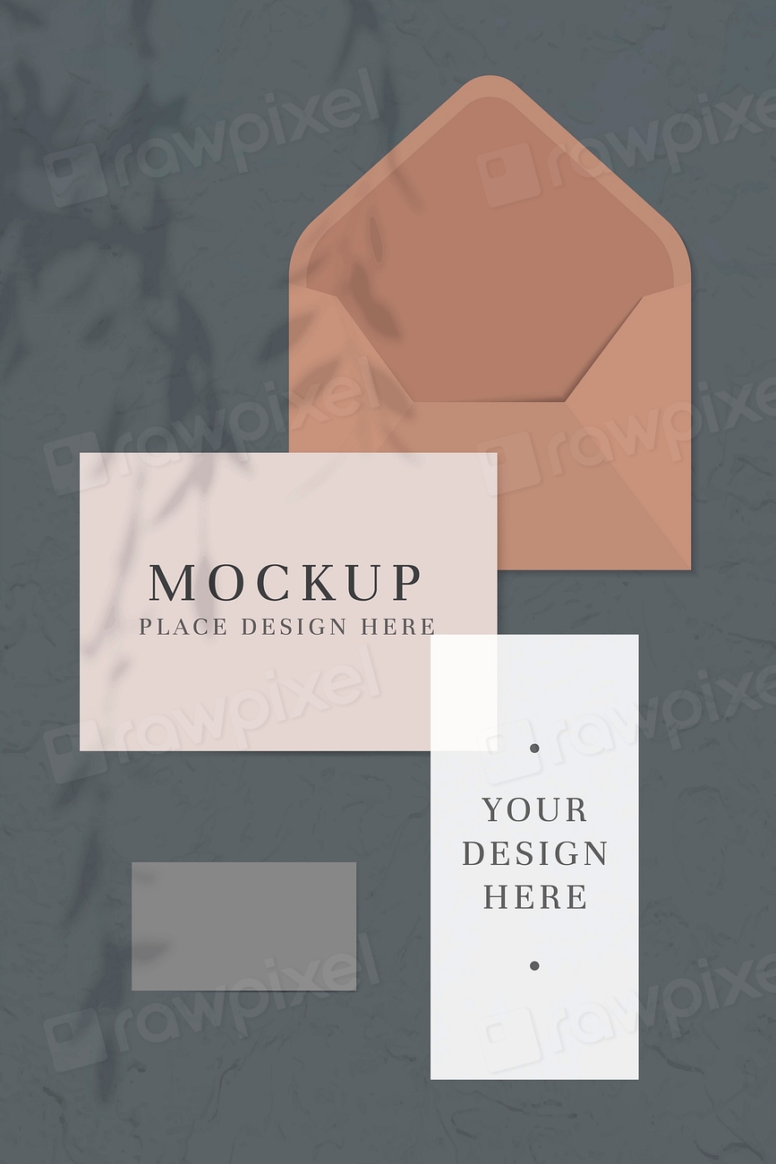 Neutral color tone envelope mockup | Premium Vector - rawpixel
