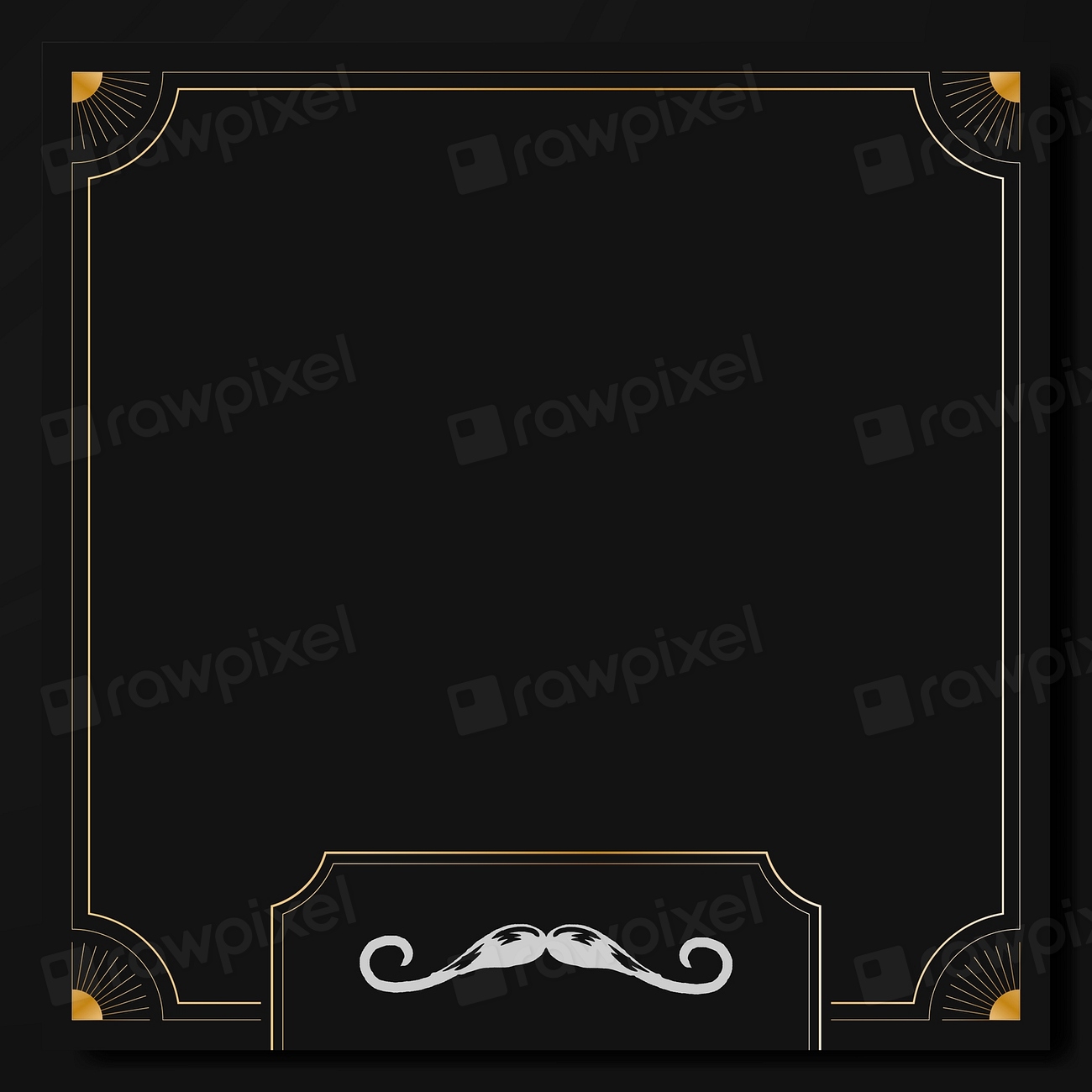 Movember vintage frame design vector | Premium Vector - rawpixel
