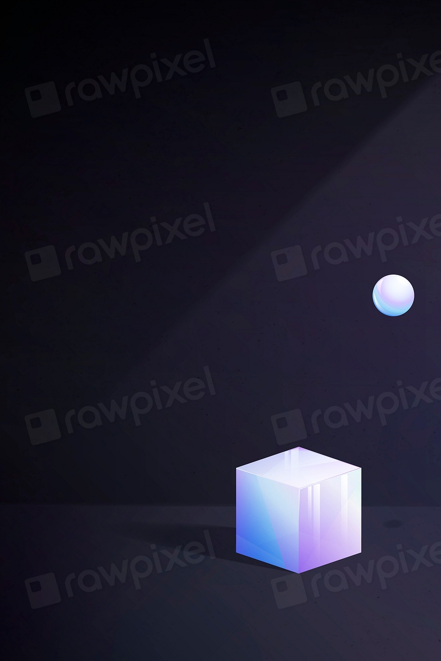 3d Cube And Sphere Abstract Premium Vector Rawpixel