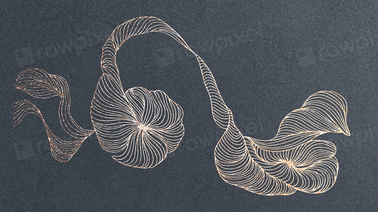 Swirly golden abstract art design | Premium Vector Illustration - rawpixel