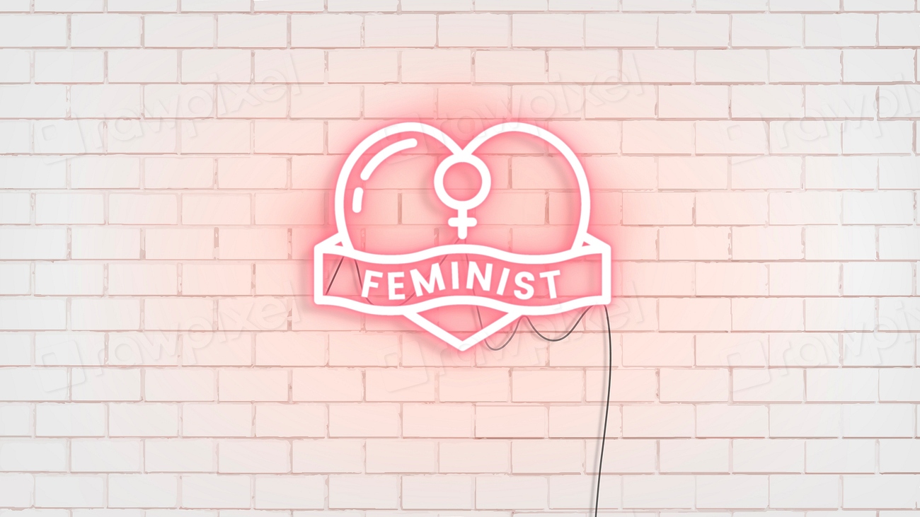 Neon feminist sign design resource | Premium Vector - rawpixel