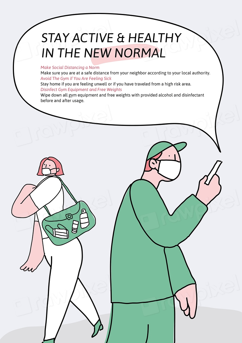 Stay active and healthy template | Premium Vector Template - rawpixel