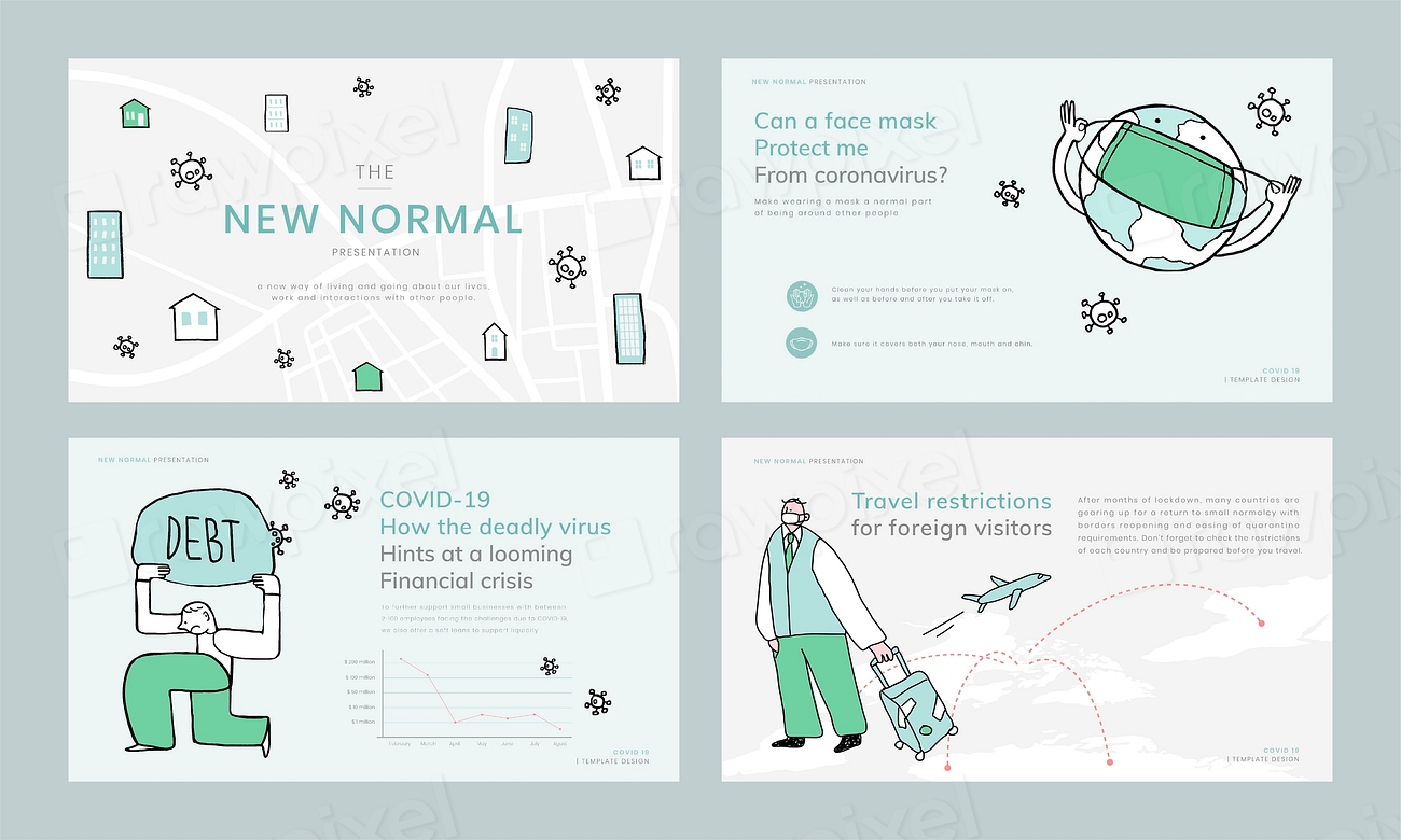 New normal lifestyle template vector | Free Vector - rawpixel