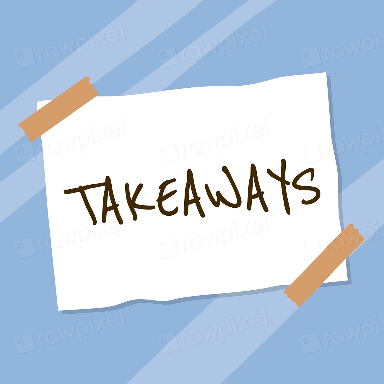 Written note showing takeaways fore | Free Vector - rawpixel