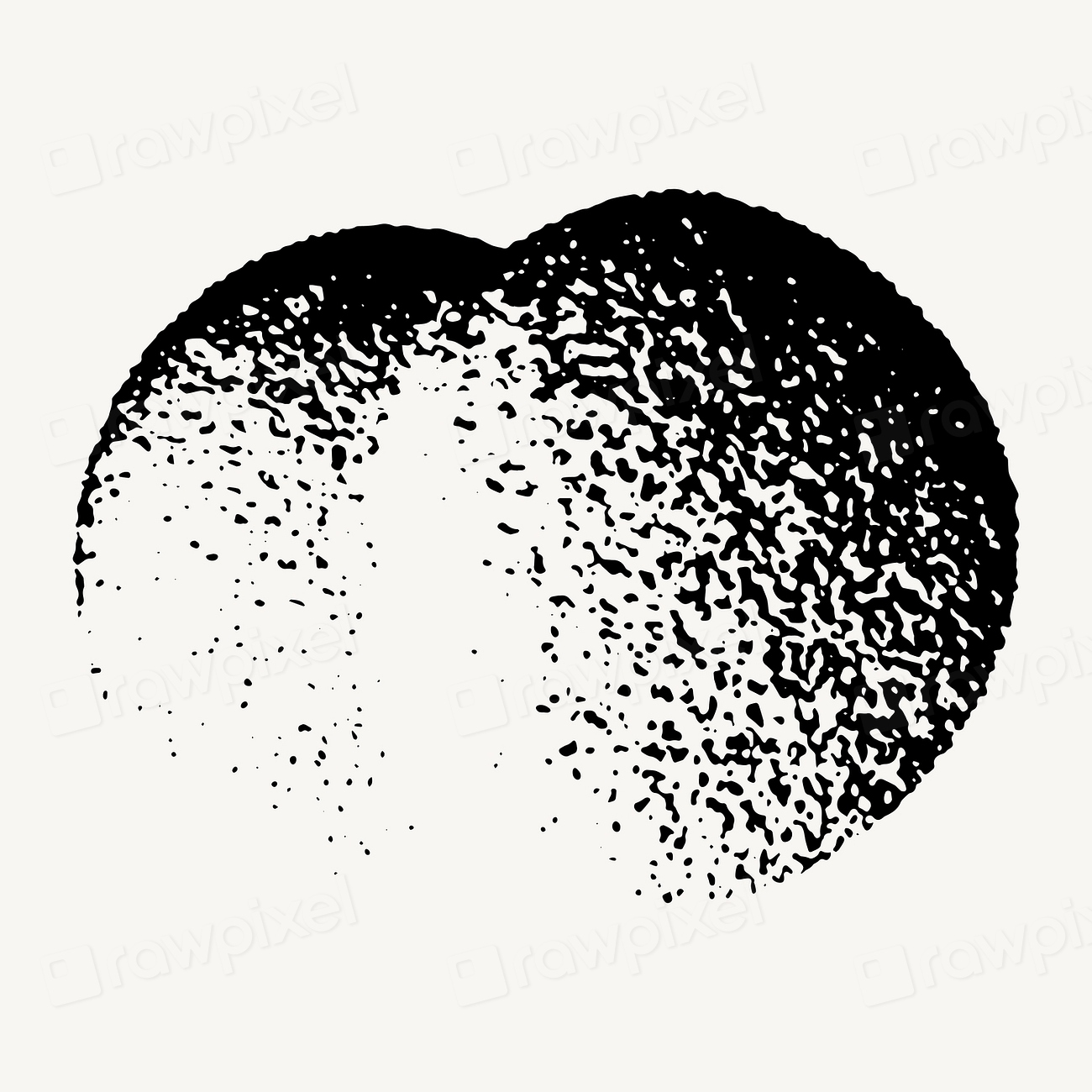 Monotone coronavirus cell under microscope | Free Vector - rawpixel