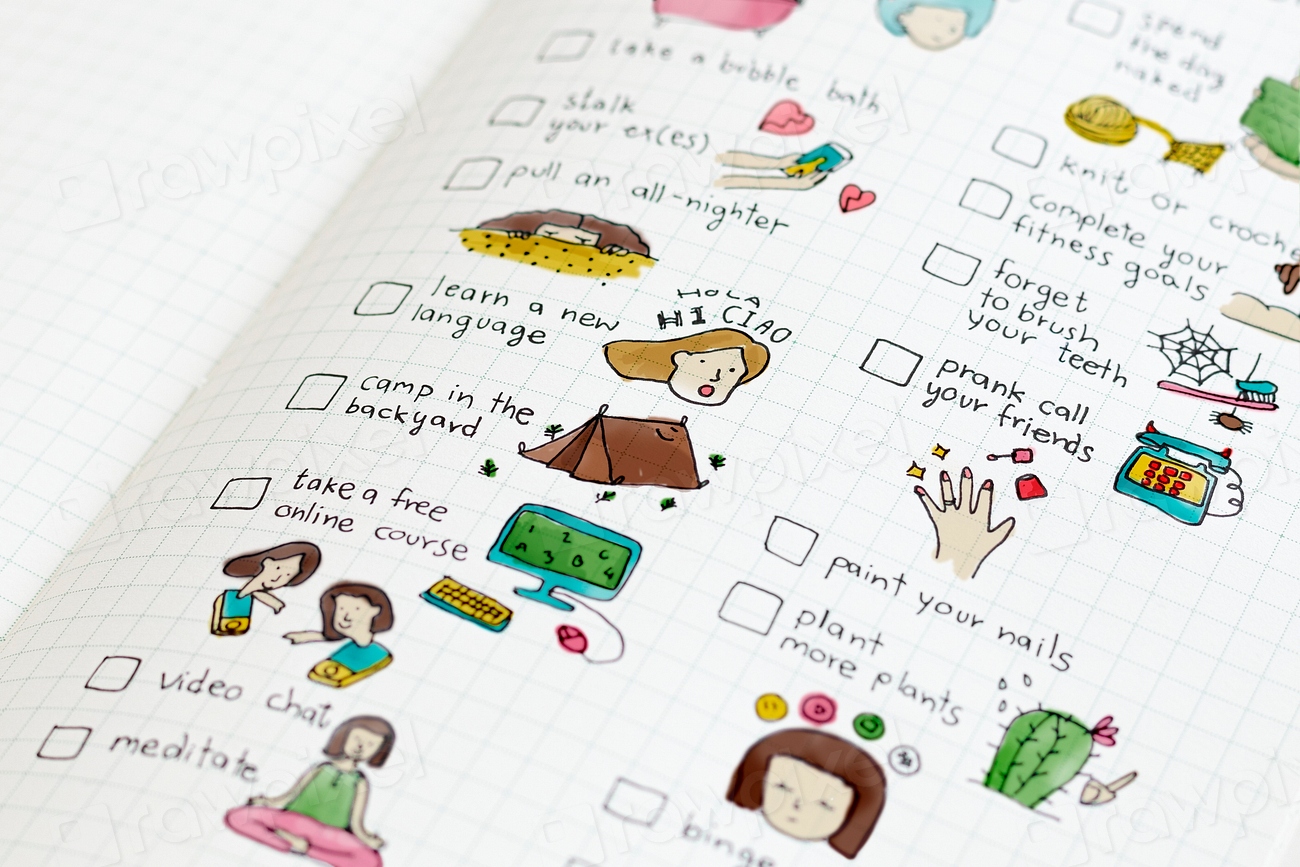 Stuck home checklist notebook | Premium Photo - rawpixel